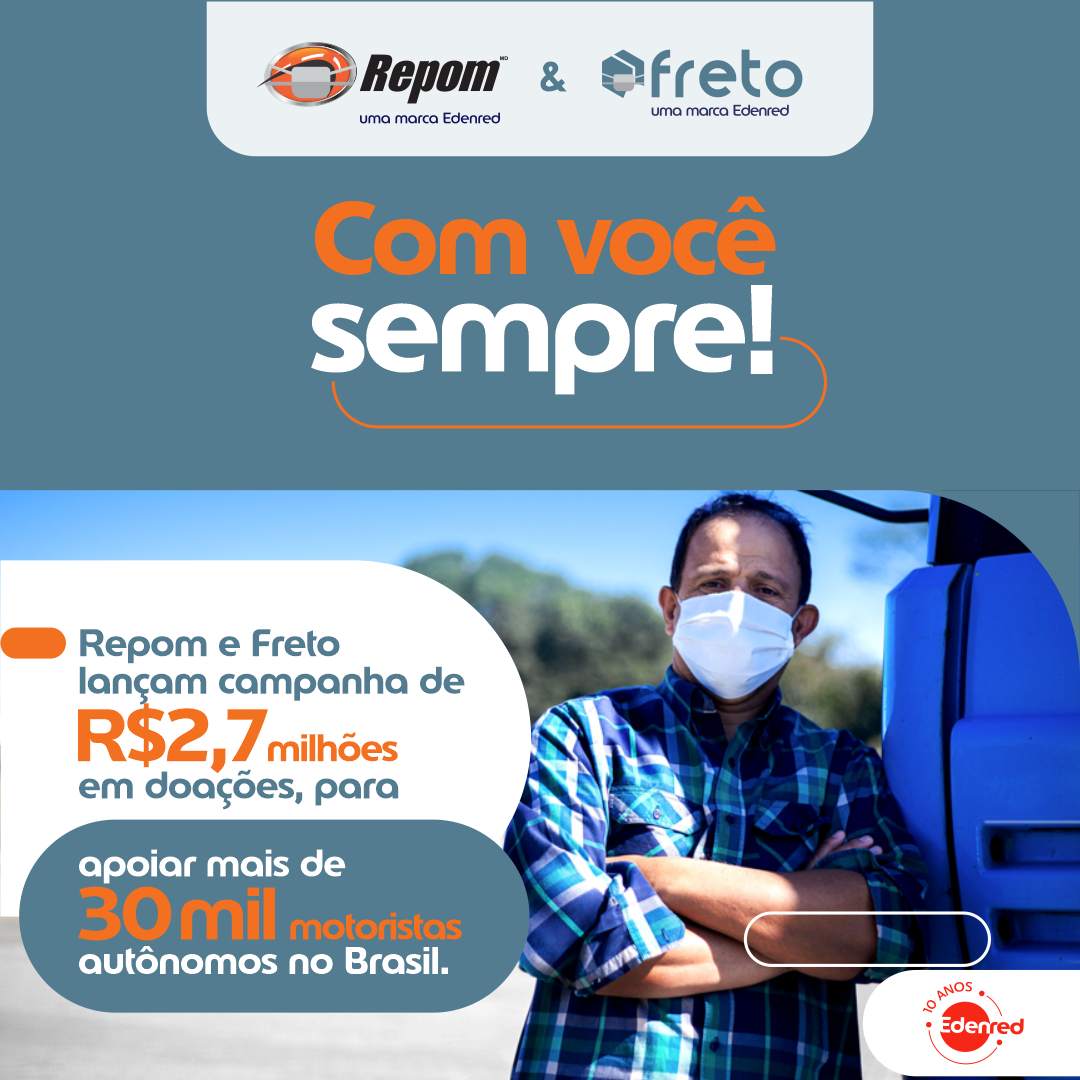 Repom e Freto lançam campanha de apoio para 30 mil motoristas autônomos ...
